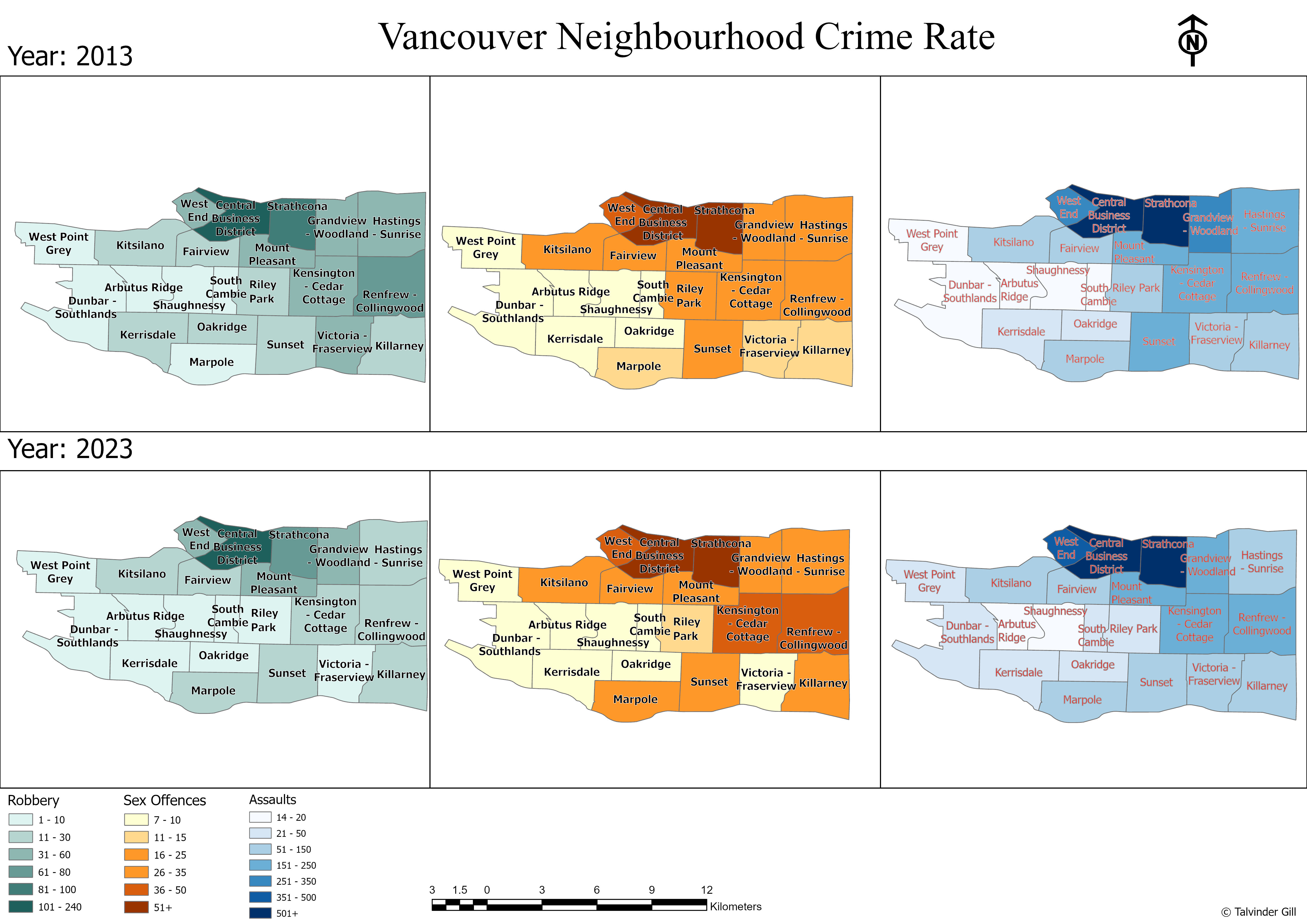 Vancouver Neighborhoods Crime Rate | Spatialnode